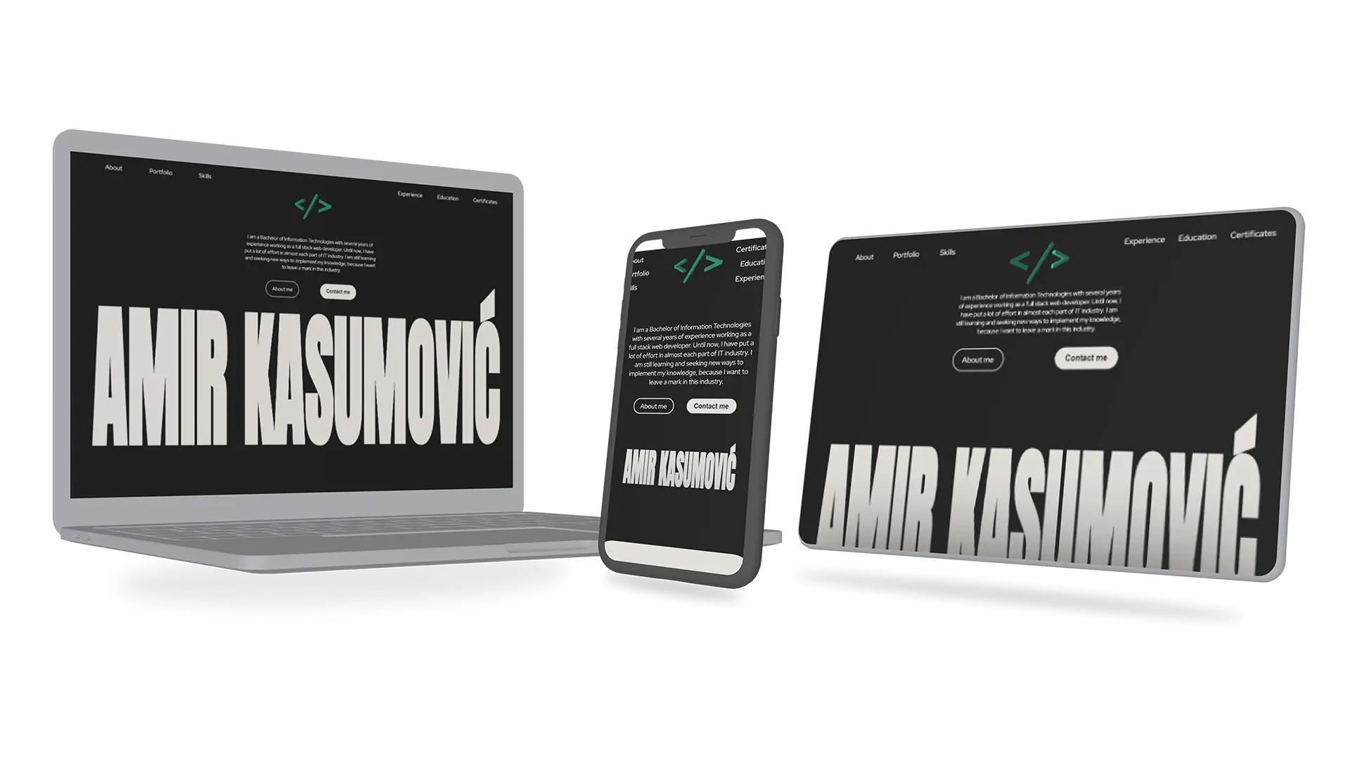 Amir Kasumovic - Portfolio | Full Stack Software Developer